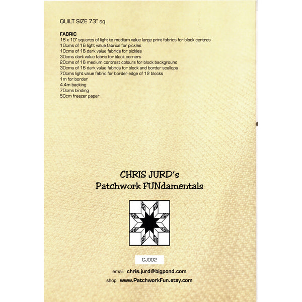 Chris Jurd Designs - Pickled Fish Quilt Pattern CJ002