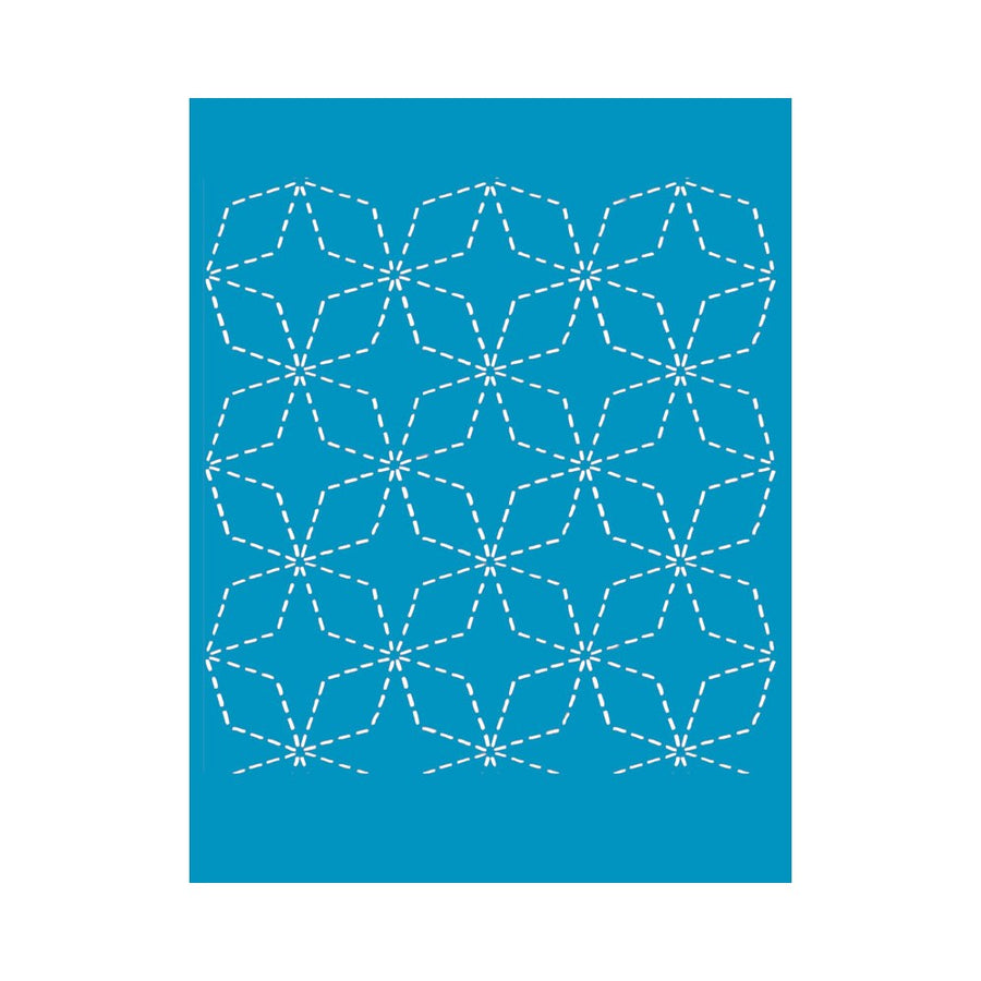 Sashiko Stitch Angles 7 Treasures A4 Full Line Stencil