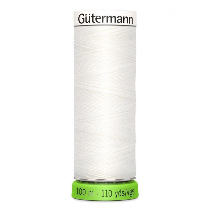 Gutermann Sew-All Polyester rPET Thread 100m/110 yds Col 800 - White