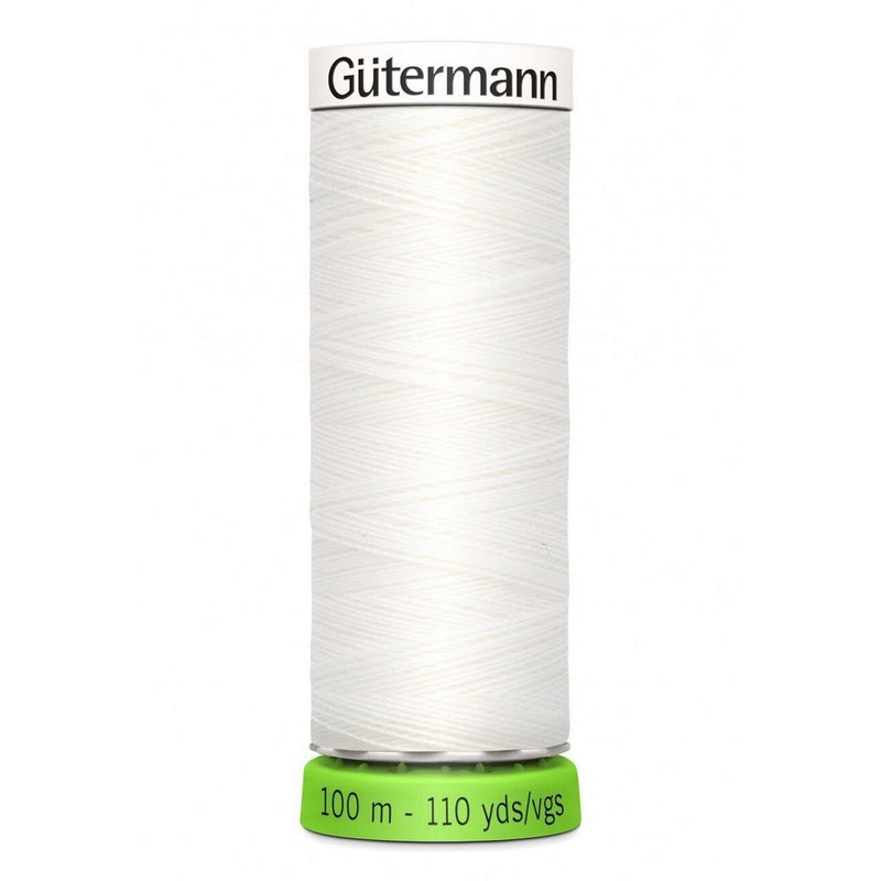 Gutermann Sew-All Polyester rPET Thread 100m/110 yds Col 800 - White