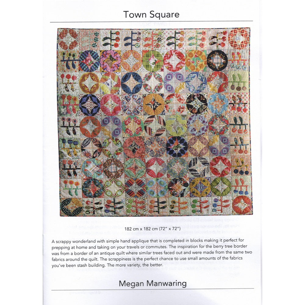 Megan Manwaring - Town Square Quilt Pattern and Templates
